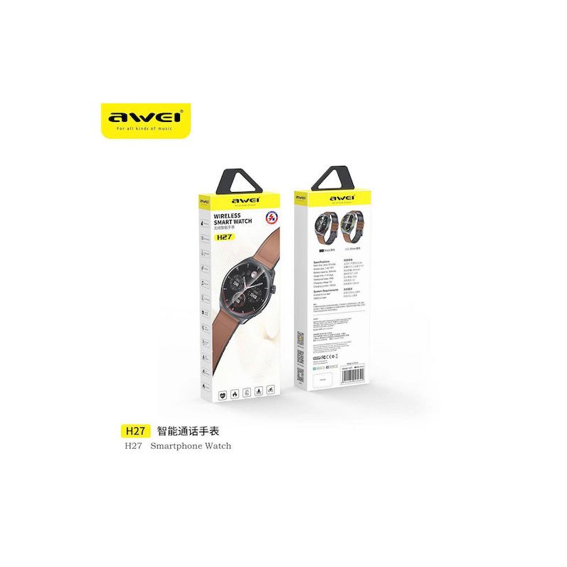 awei-h27-smartwatch-wireless-charging-black